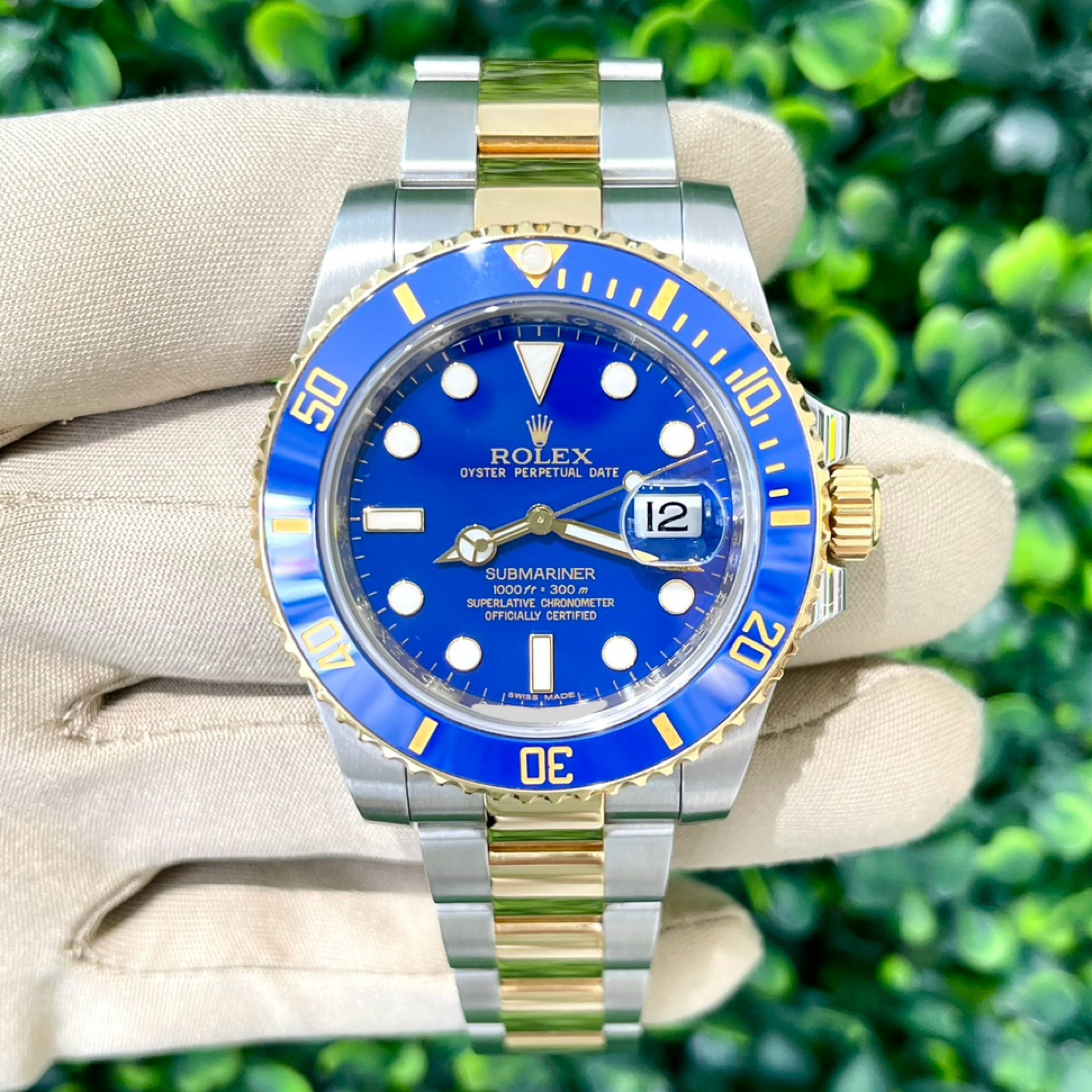 40mm Rolex Submariner Date "Bluesy" in 18kt Yellow Gold and Stainless ...