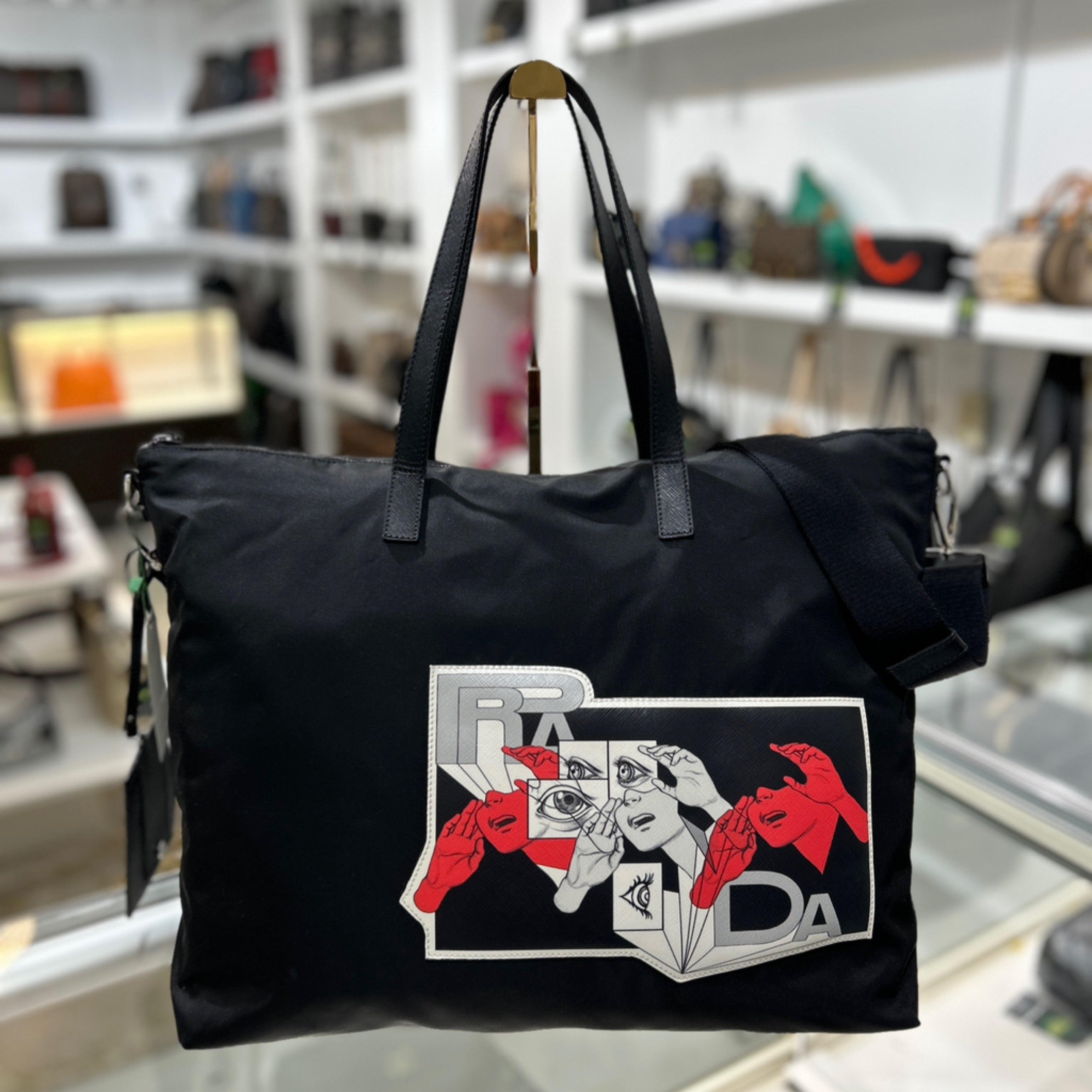 Prada x James Jean Comic Collab (Limited Edition) Nylon Tote Bag ...